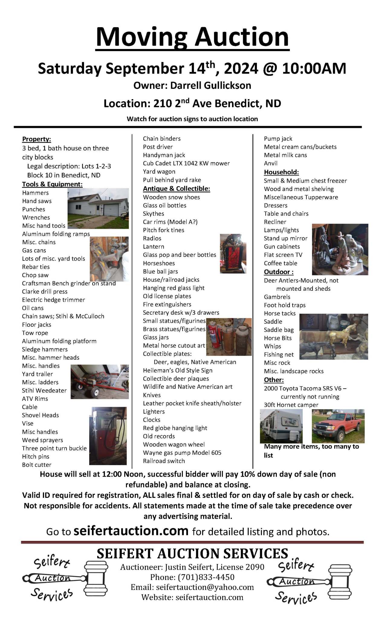 Auctions – Seifert Auction Services, LLC