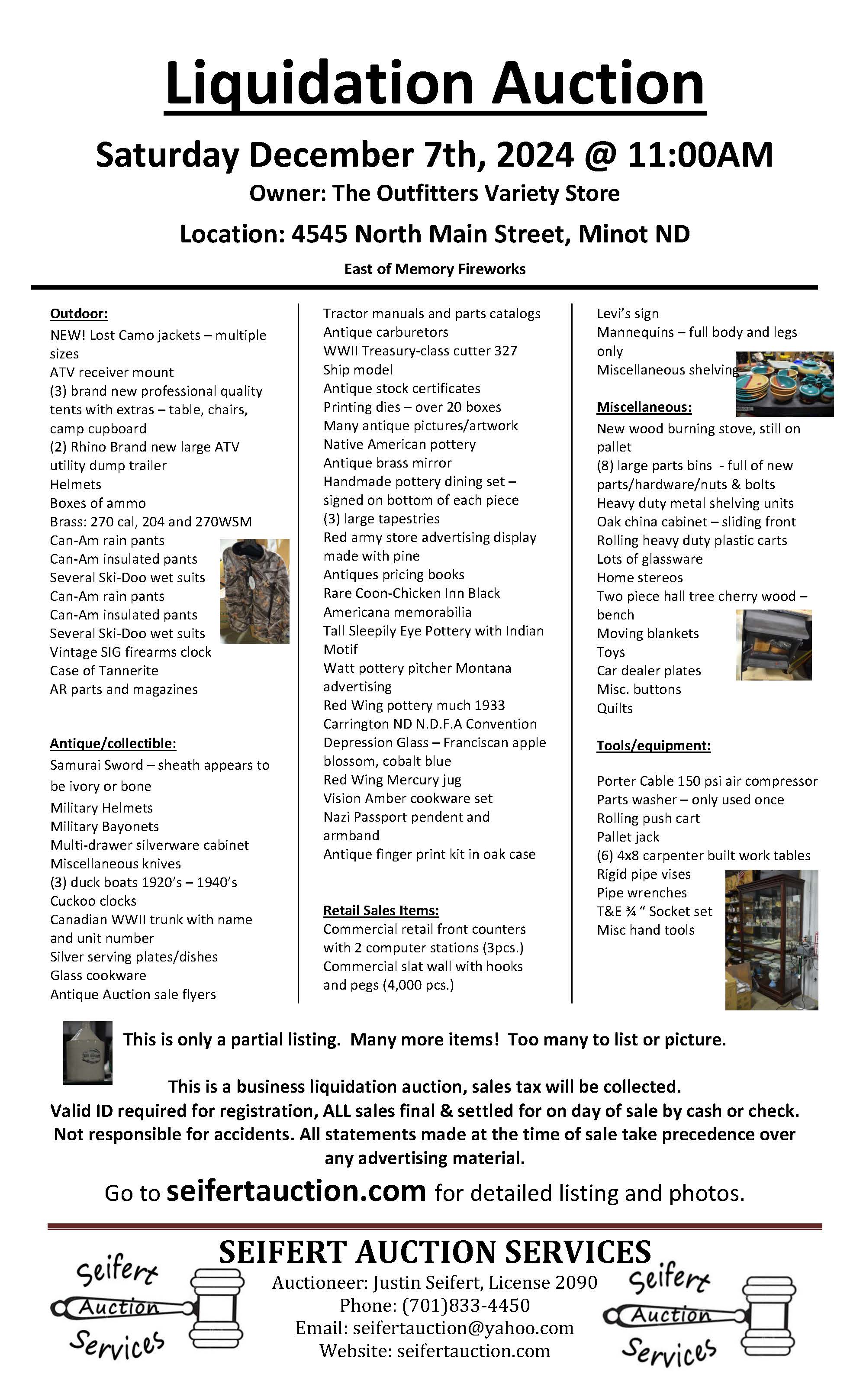 Auctions – Seifert Auction Services, LLC